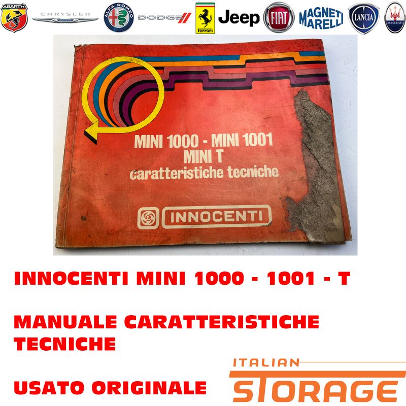 Innocenti Mini, Innocenti Mini Manuale Caratteristiche Tecniche Usato ...