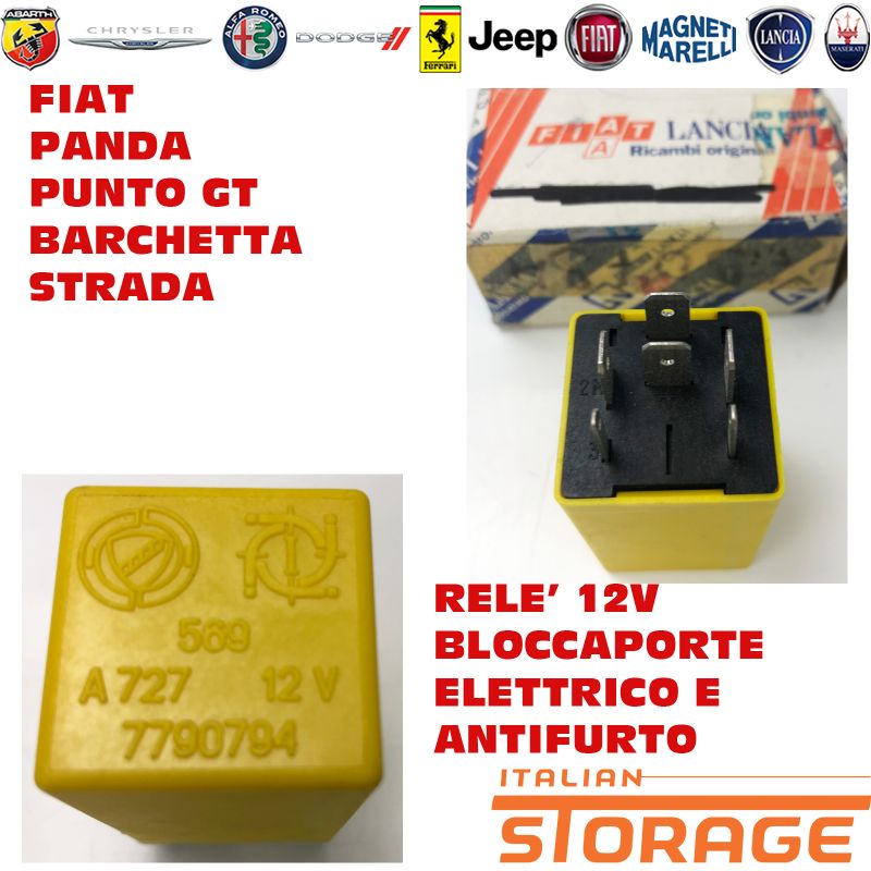 7790794 51752580 7705641, Fiat Punto Gt Barchetta Panda Rele' 12v ...