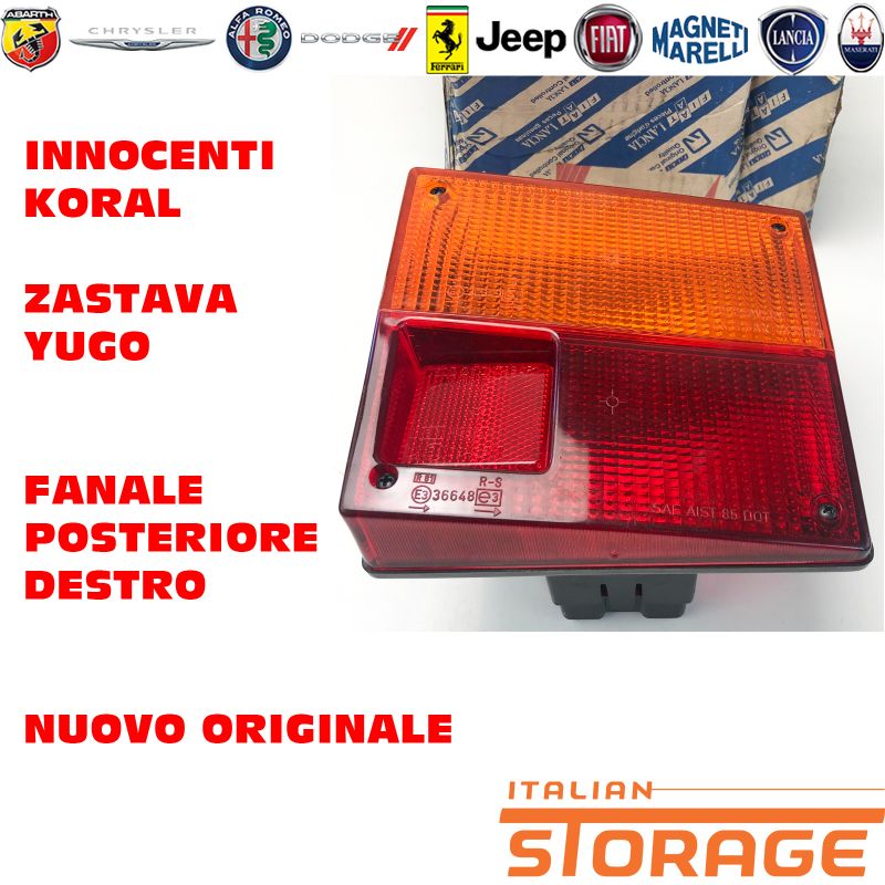 4421886, Innocenti Koral Zastava Yugo Fanale Posteriore Destro Nuovo ...
