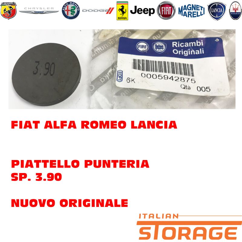5942875, Fiat Alfa Romeo Lancia Piattello Punteria Sp. 3,90 Nuovo ...