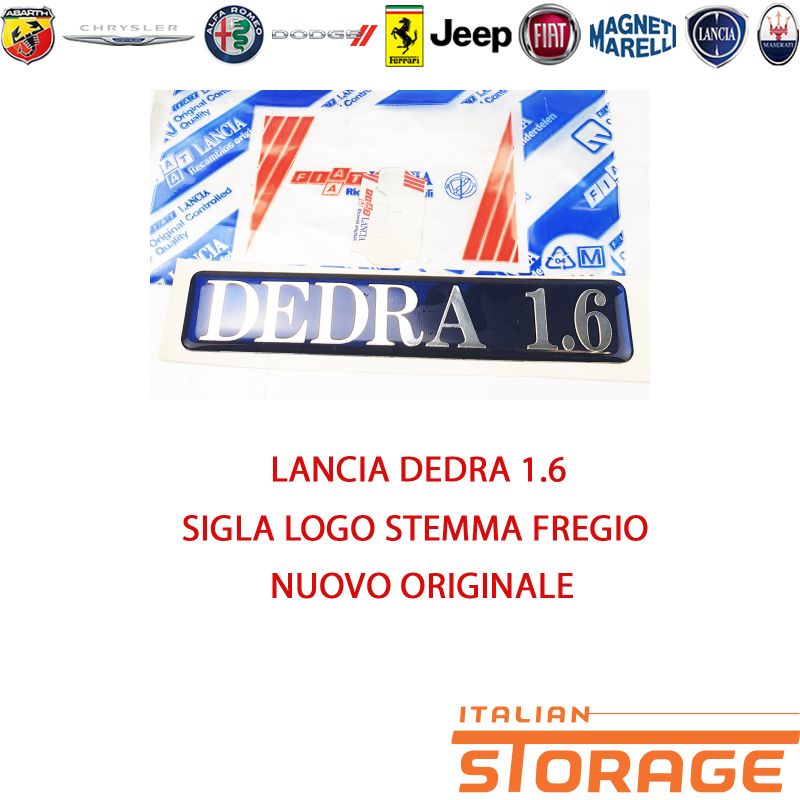 7790099, Lancia Dedra 1.6 Sigla Logo Stemma Fregio Nuovo Originale 7790099