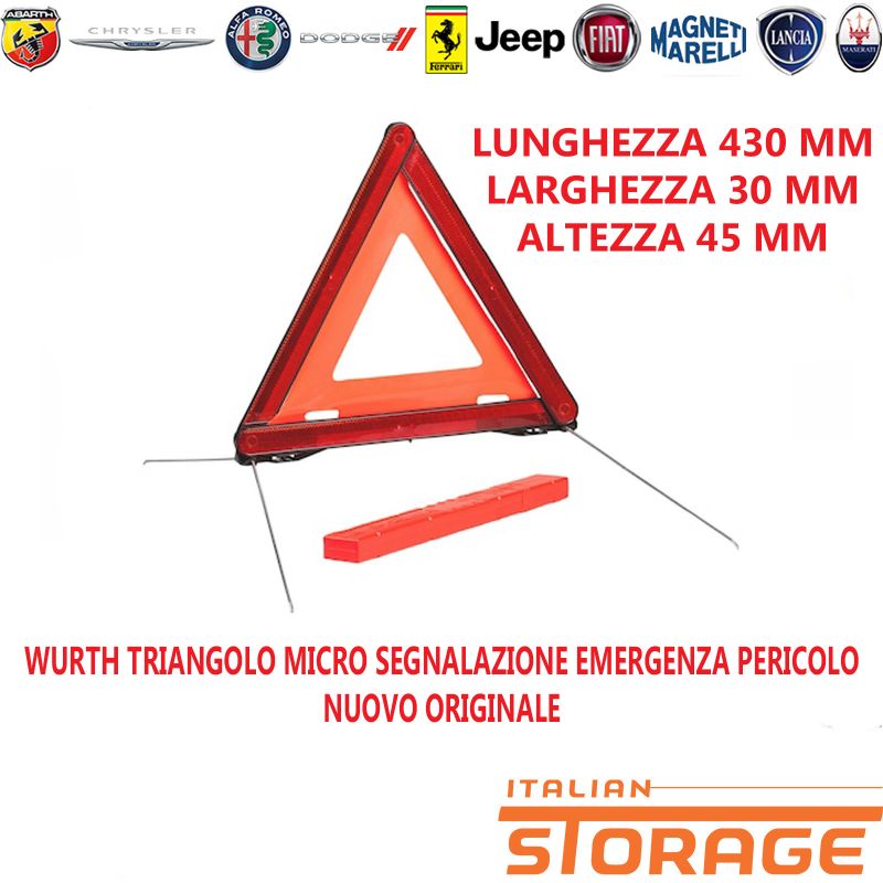 0899530003, Wurth Triangolo Micro Segnalazione Emergenza Pericolo Nuovo ...