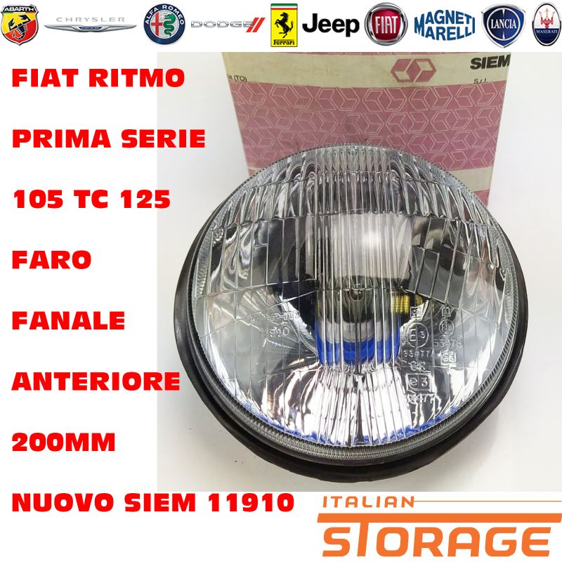 11910, Fiat Ritmo Prima Serie 105 Tc 125 Faro Fanale Anteriore 200mm ...
