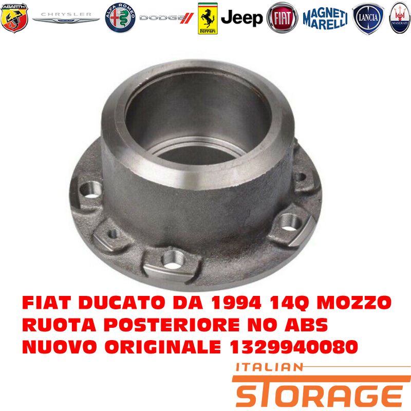 1329940080, Fiat Ducato Da 1994 14q Mozzo Ruota Posteriore No Abs Nuovo ...