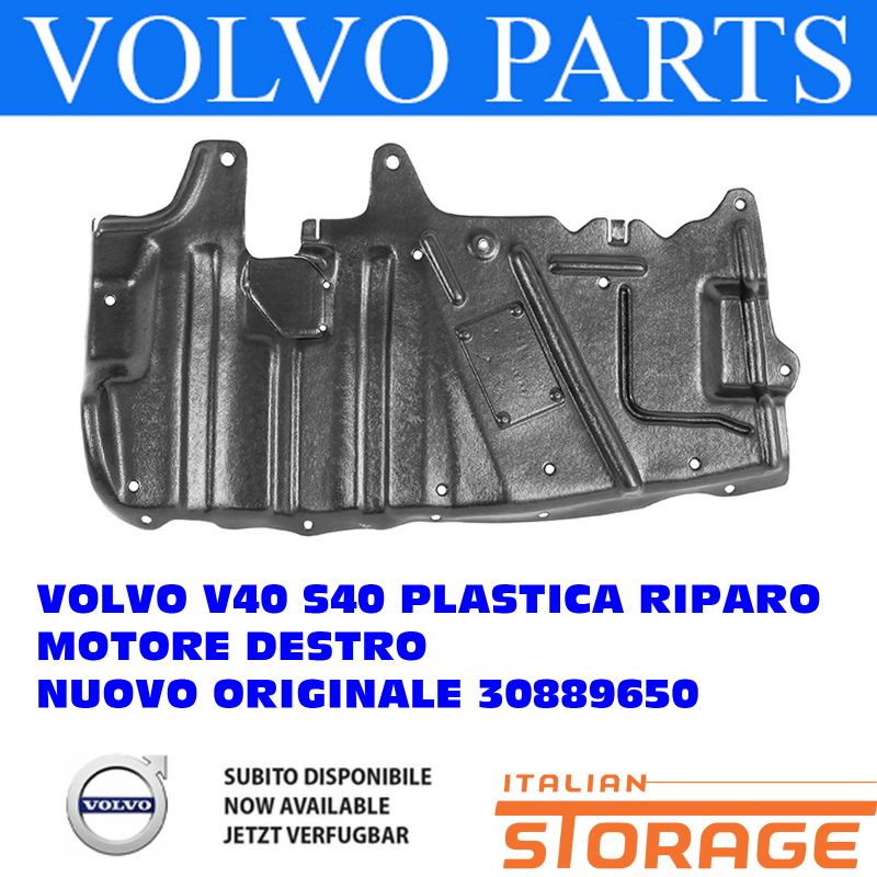 30889650, Volvo V40 S40 Plastica Riparo Motore Destro Nuovo Originale ...
