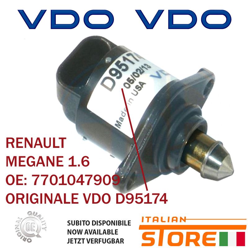 7701047909 237811361r Vdo D95174, Renault Megane 1.6 Valvola ...