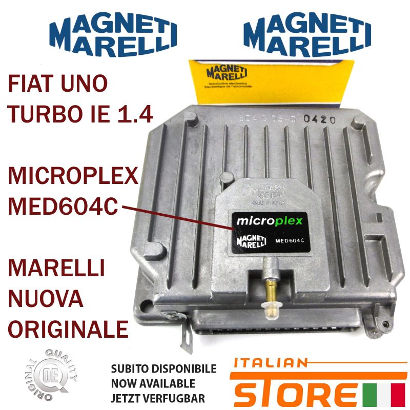 Med604c Med 604c 64834327, Fiat Uno Turbo Ie 1.4 Centralina Microplex ...