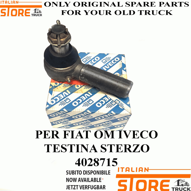 4028715, Per Fiat Om Iveco Testina Sterzo Nuova Originale 4028715