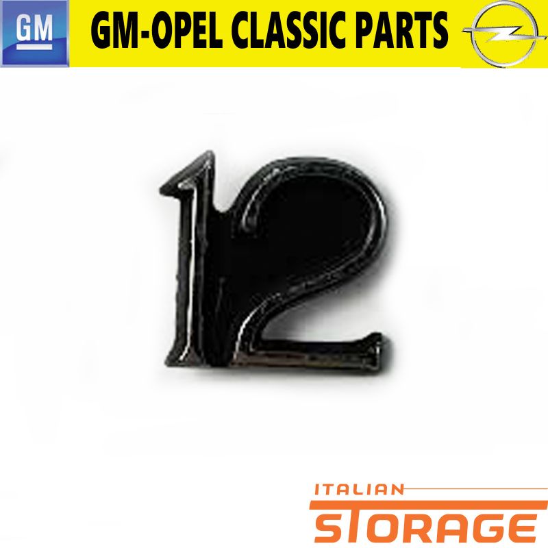 3458063, Opel Ascona A Logo Fregio Sigla Emblema Originale 3458063